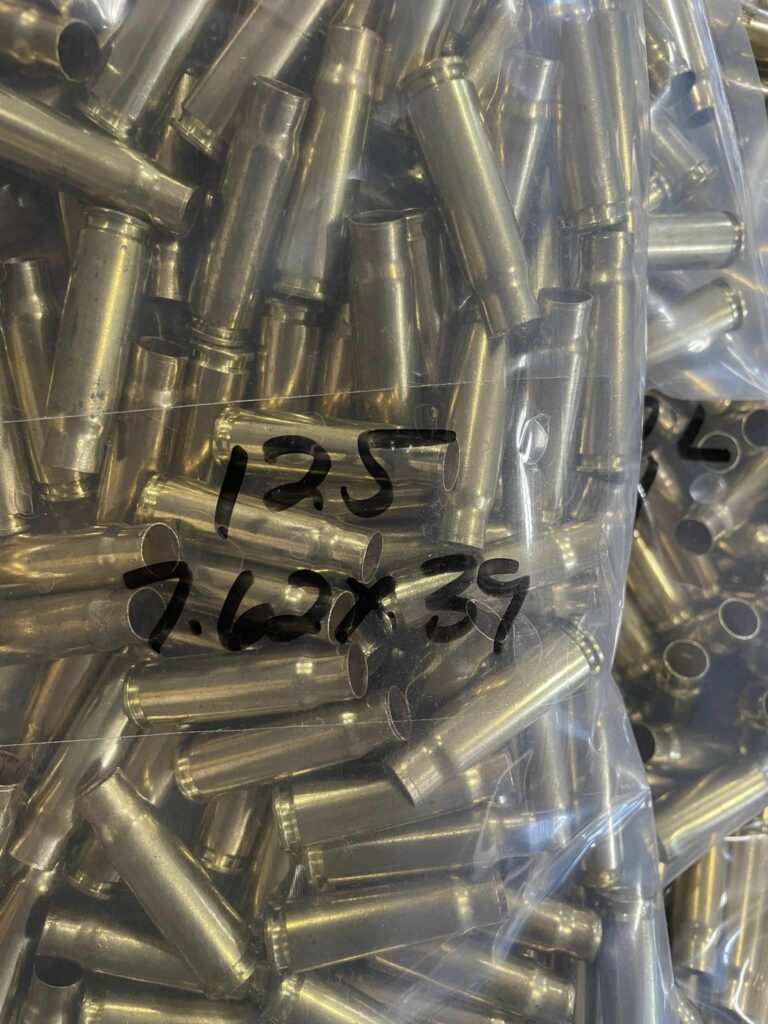 7.62×39 Winchester PRIMED Brass Cases *PULLED* | RMR Bullets